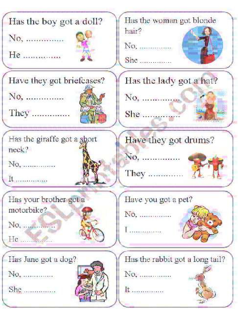 To Be, Have Got | PDF