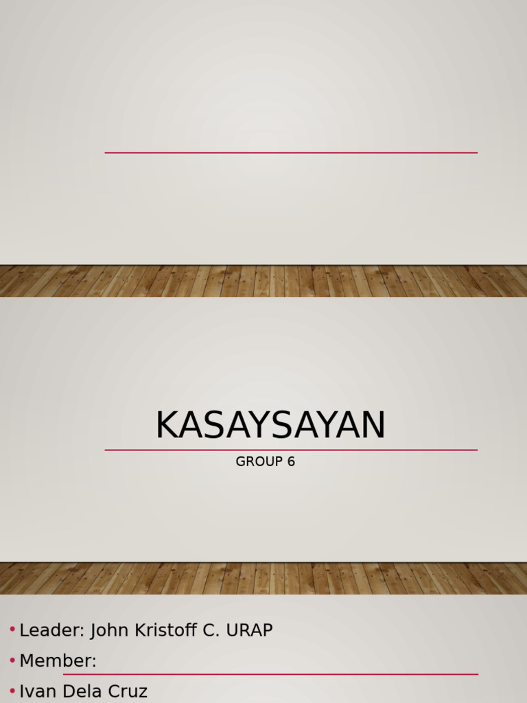 Kasaysayan | PDF