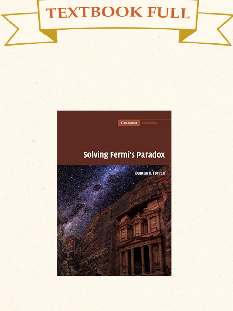 Solving Fermi S Paradox First Edition Duncan H. Forgan Download | PDF ...