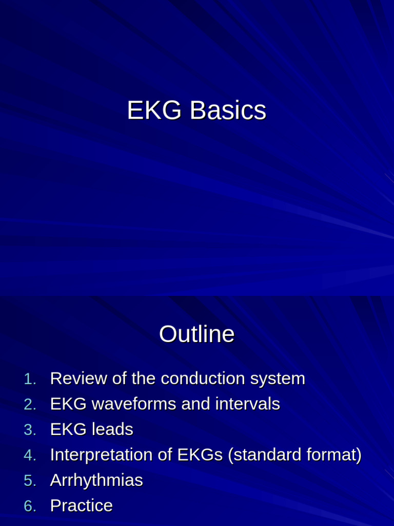 EKG Basics | PDF | Electrocardiography | Cardiac Electrophysiology