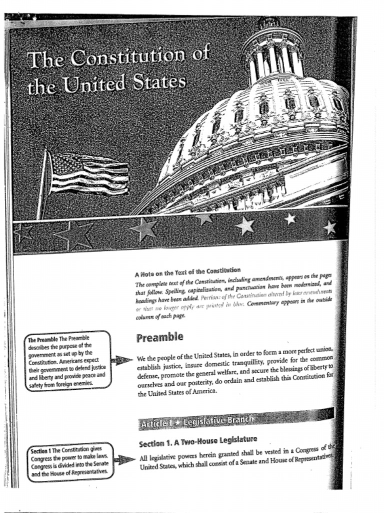 Constitution Packet 2 With Questions | PDF