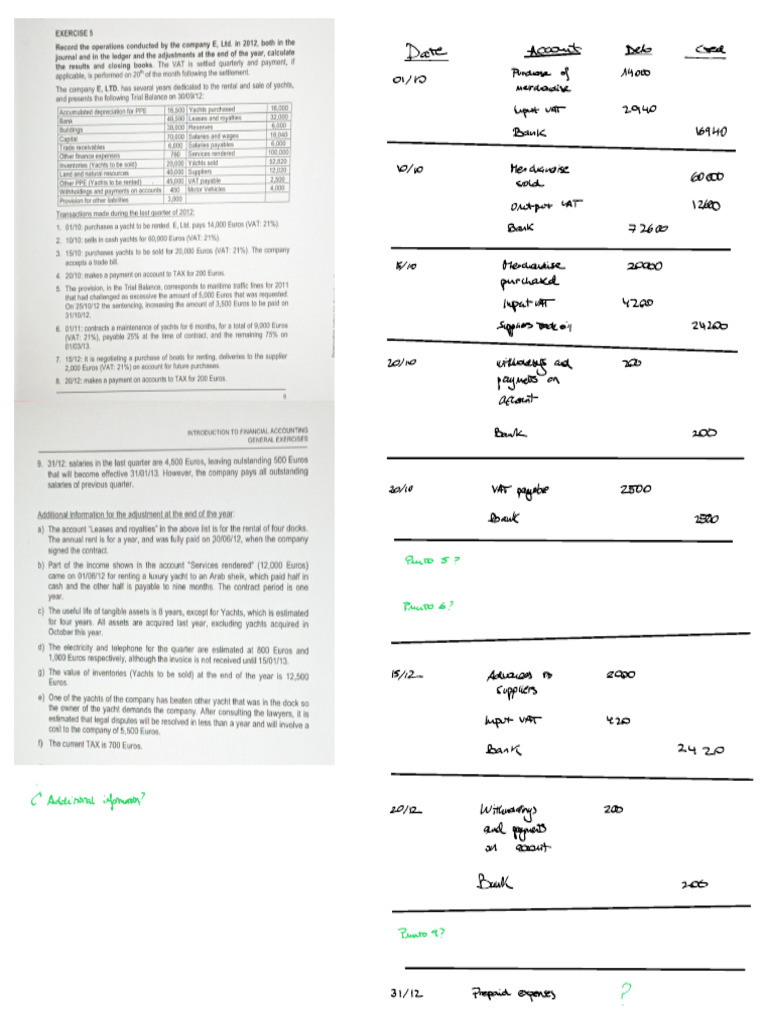 General Exercises ITFA - Exercise 5-1 | PDF