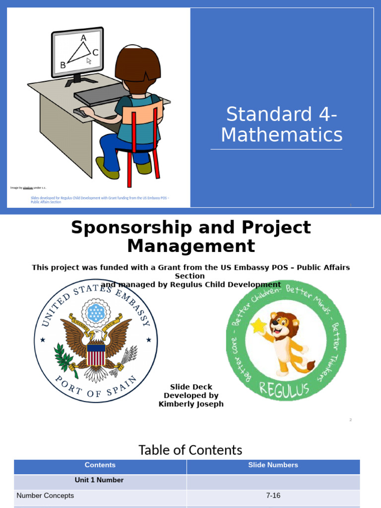 Regulus CD - Standard 4 - Mathematics (Reviewed) | PDF | Area ...
