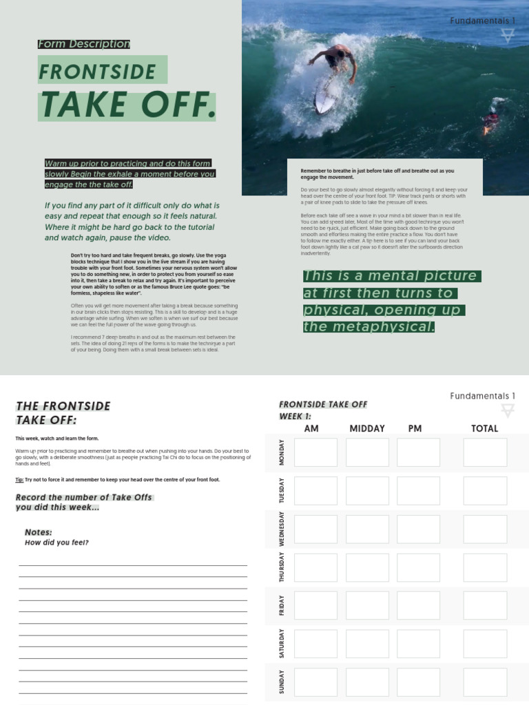 Mastering the Frontside Take Off | PDF