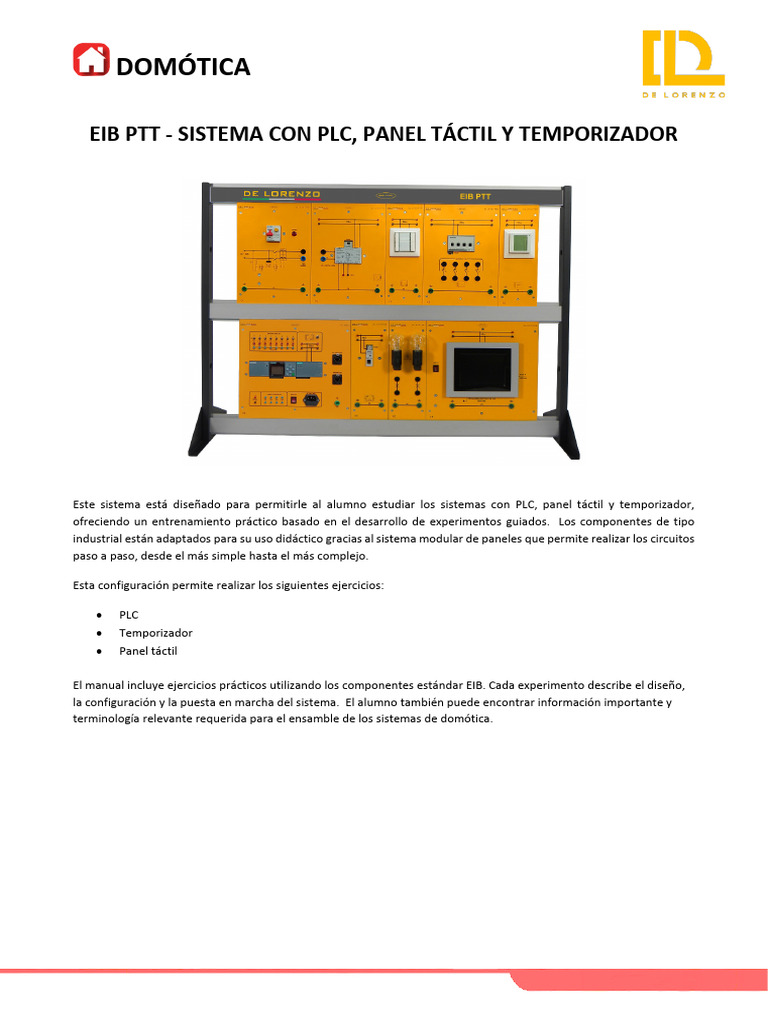 7 Eib-Ptt - Planta Con PLC Panel Tactil y Interruptor Horario | PDF