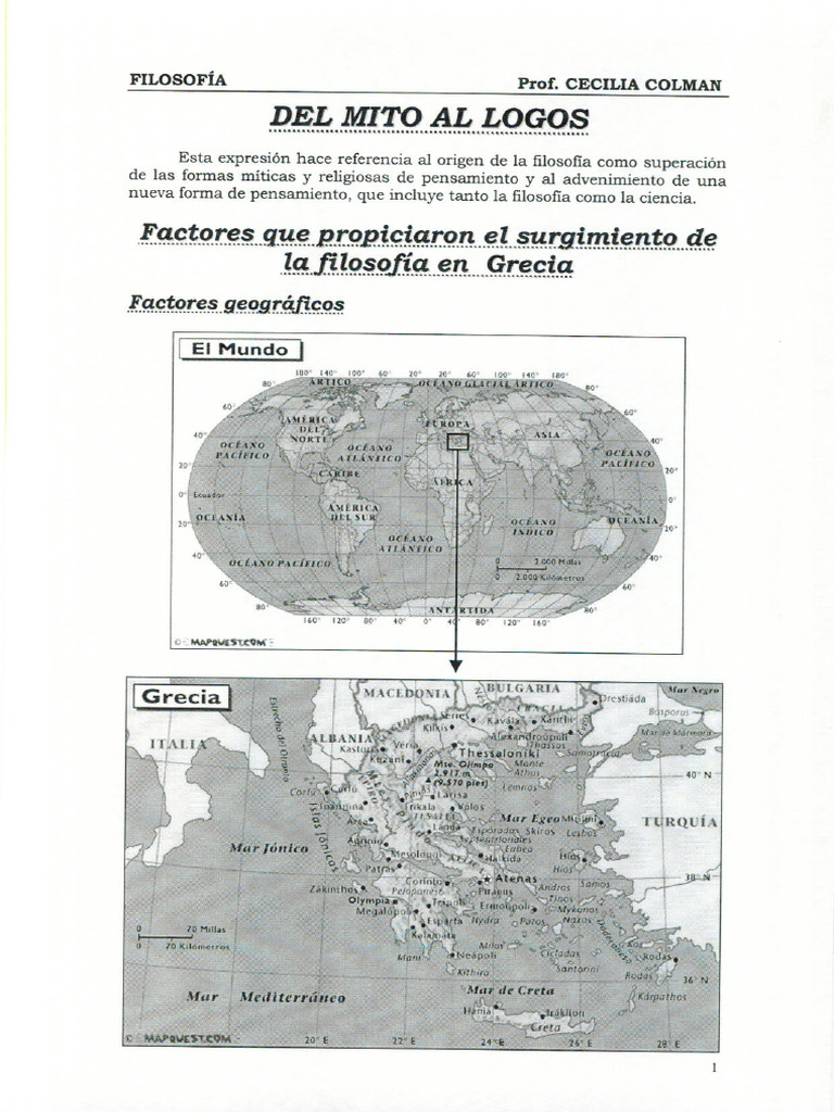 Del Mito Al Logos | PDF