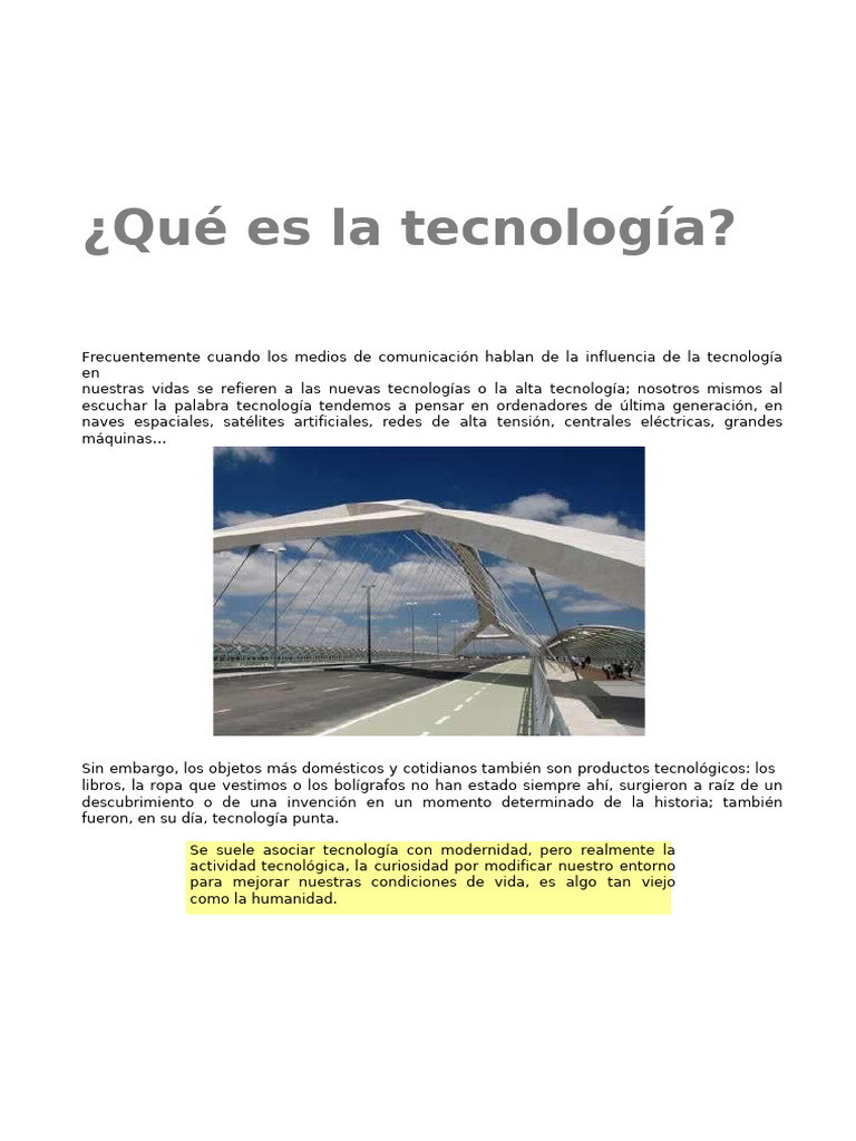 Evolución de la Tecnología a lo Largo de la Historia | PDF | Rueda ...
