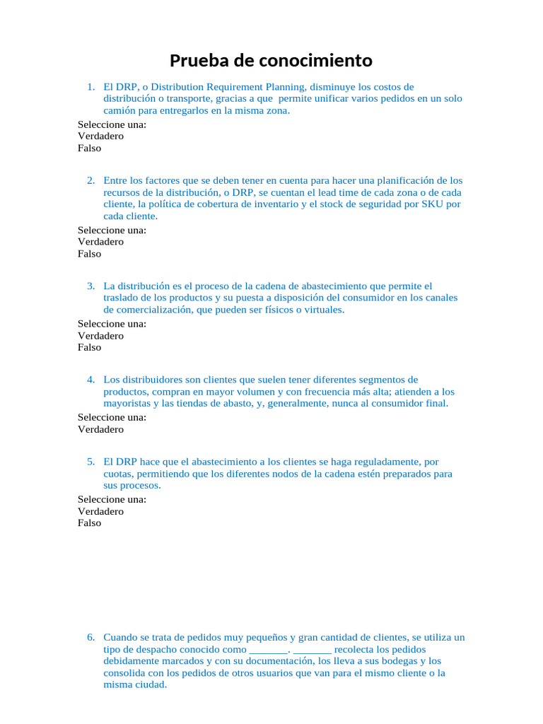 Conceptos Clave de DRP y Distribución | PDF | Logística | Internet de ...