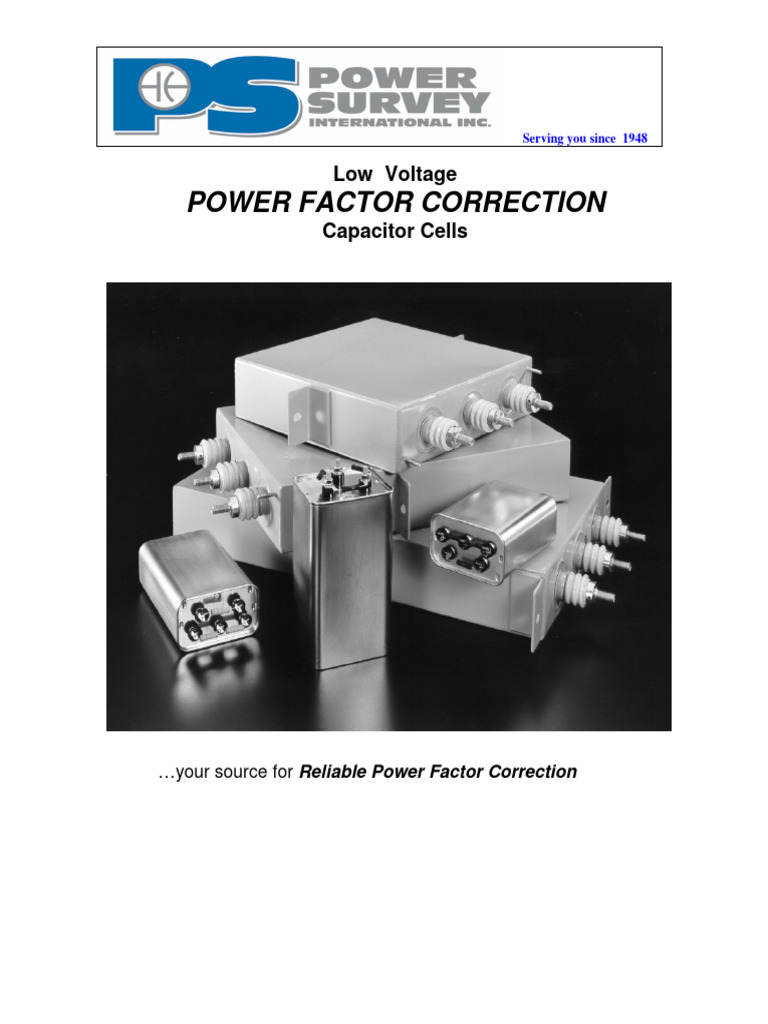 PS 710 Power Survey PFC Catalog | PDF | Capacitor | Alternating Current