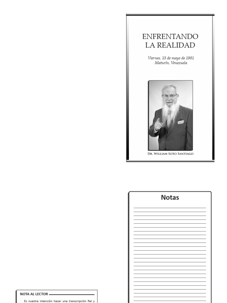 1981 05 15 1 Enfrentando - La - Realidad MATVE - Booklet | PDF | Juan el Bautista | Elijah