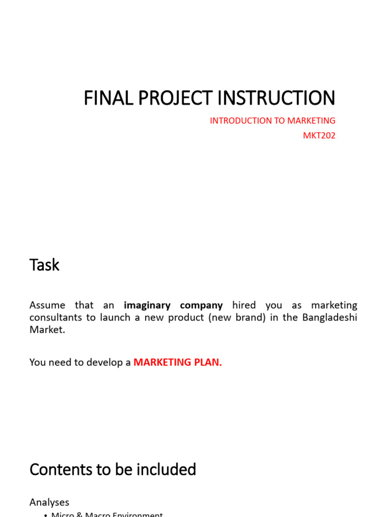 Final Project Instruction | PDF