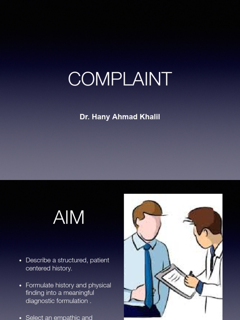 Patient Complaint Documentation Guide | PDF