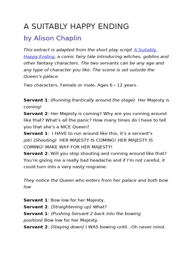 A Suitably Happy Ending | PDF