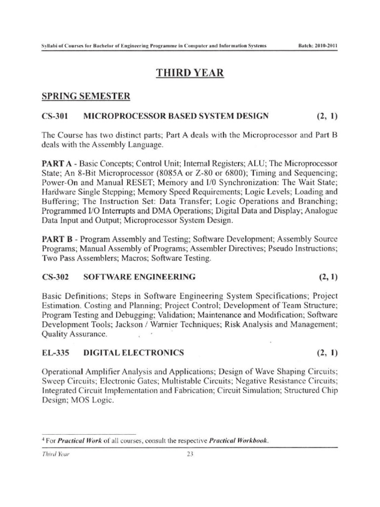 Third Year | PDF