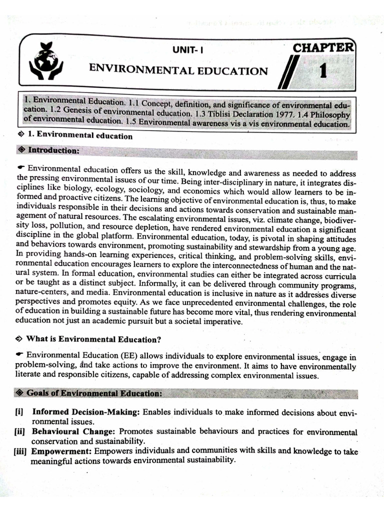 Environmental Education | PDF