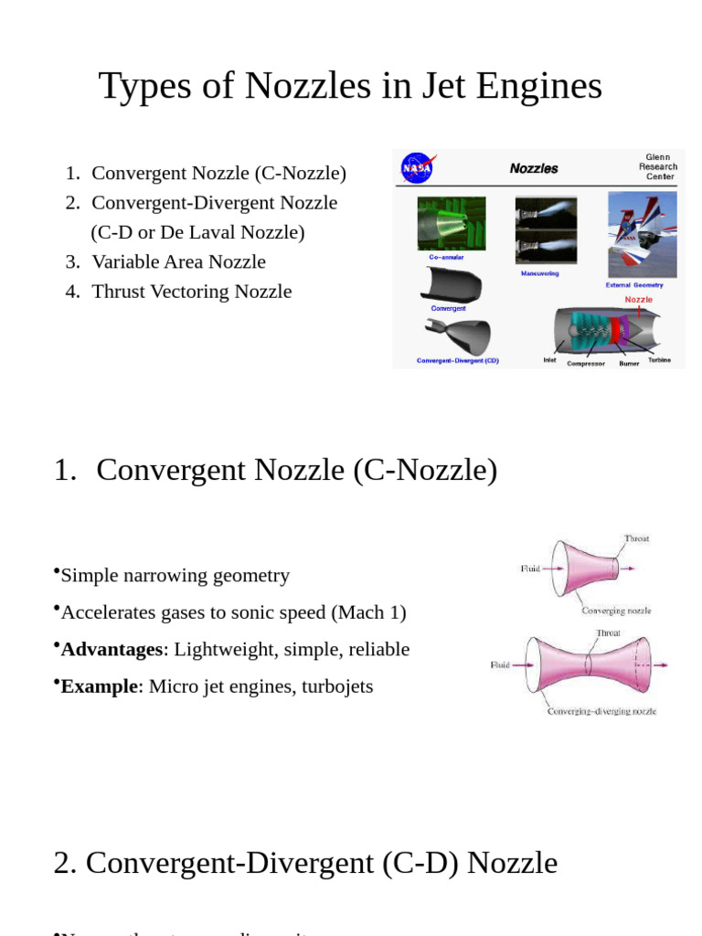 Nozzles in Jet Engines | PDF