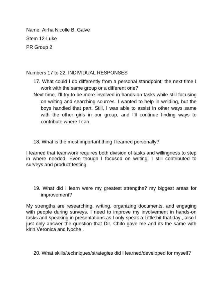 Individual Response in Reasearch | PDF | Intelligence | Human Communication