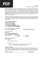 Blank Form Medical Allowance Registration | PDF