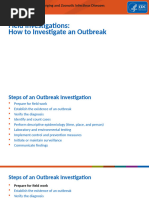 Outbreak Investigation Report Template - 3rd Edition IDSR | PDF ...