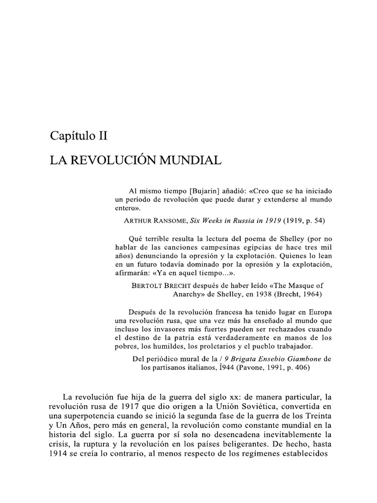 Hobsbawn Resumen 2 | PDF