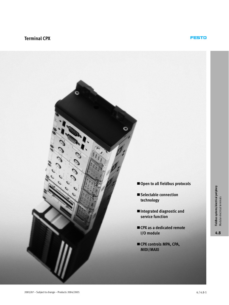 CPX_ENUS1 | PDF | Programmable Logic Controller | Electrical Connector