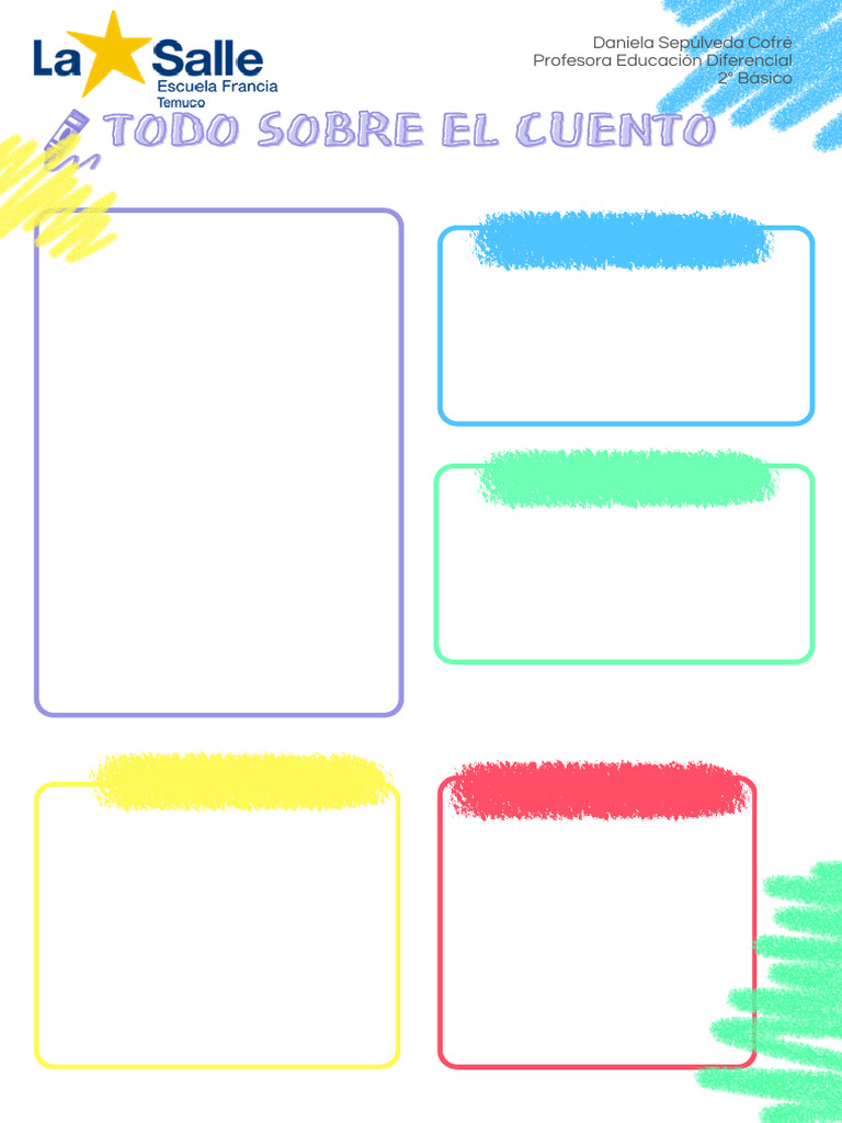 Hoja de Trabajo Todo Sobre Mi Regreso A Clases Estilo Crayón Colorido | PDF