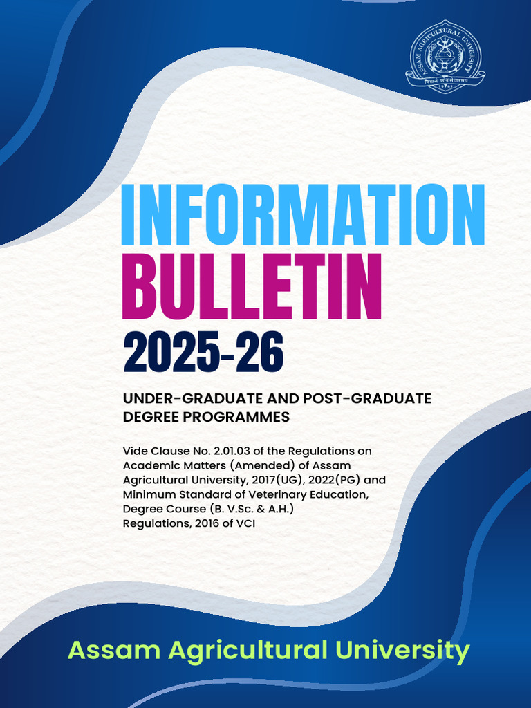AAU Information Bulletin 2025-26 | PDF | University And College ...