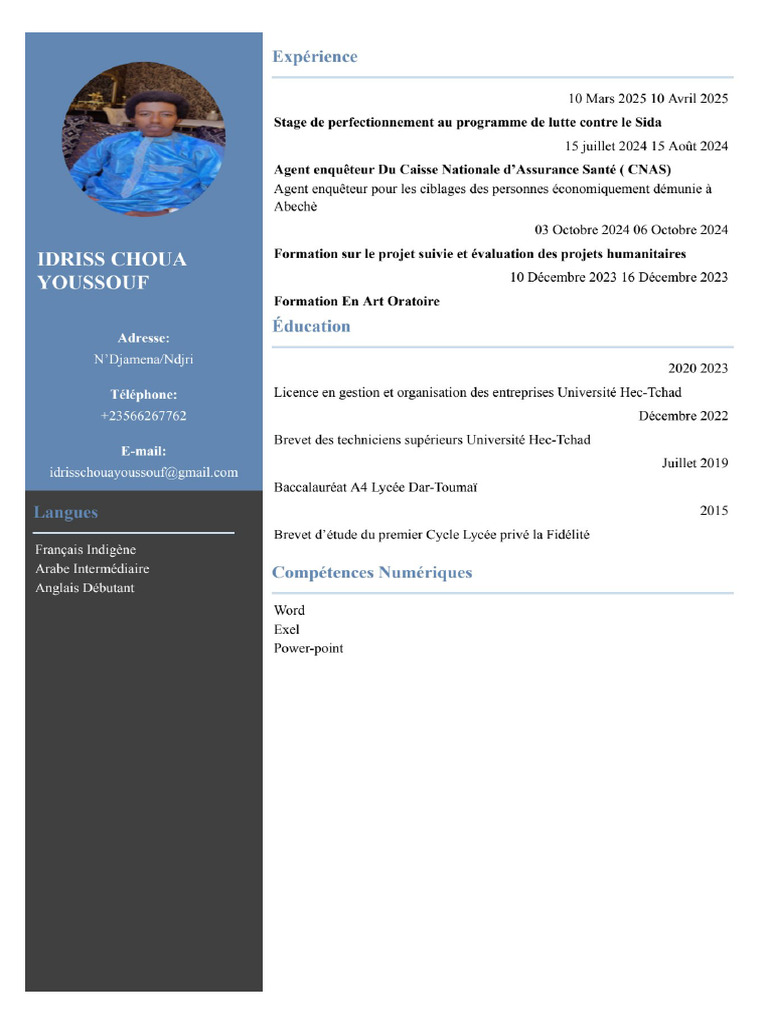 Dossier Idriss Choua Youssouf | PDF
