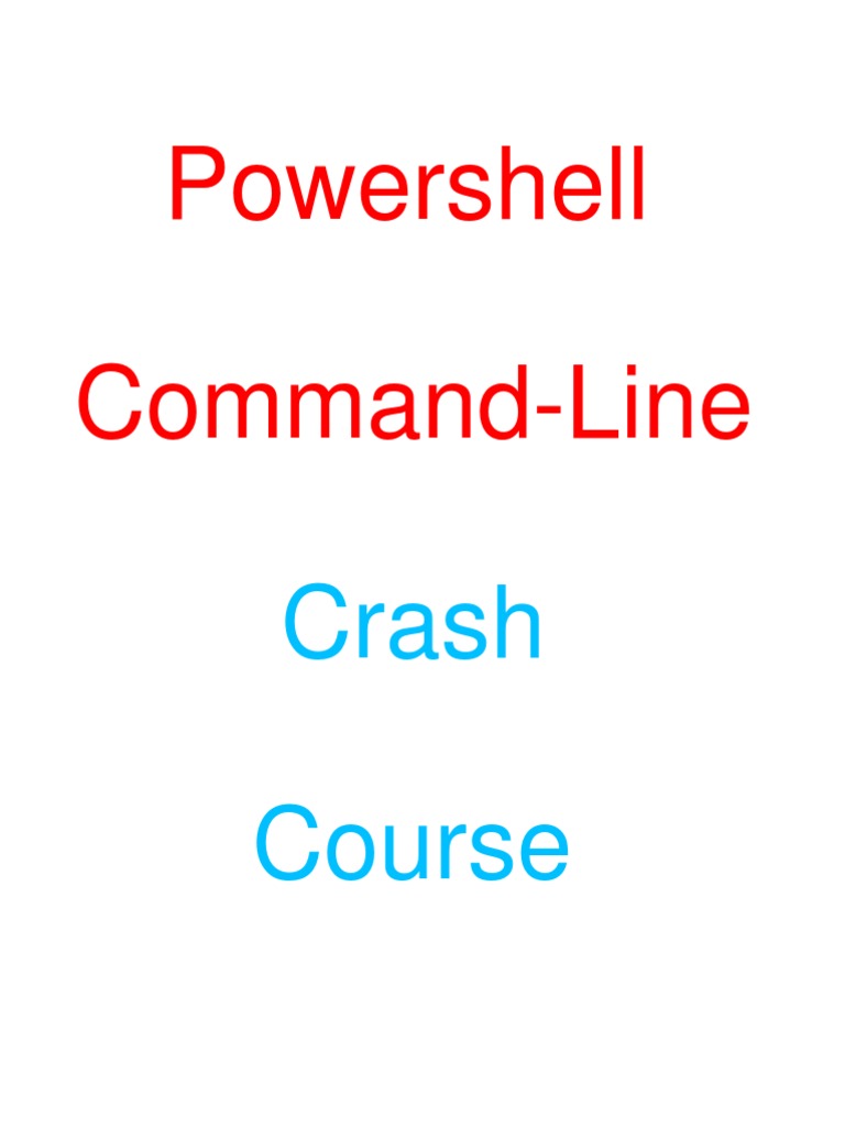 Powershell Crash Course Zedshaw 68 Pages Pdf Command Line Interface