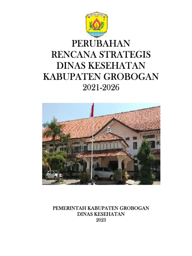 Renstra Dinas Kesehatan Grobogan 2021-2026 | PDF