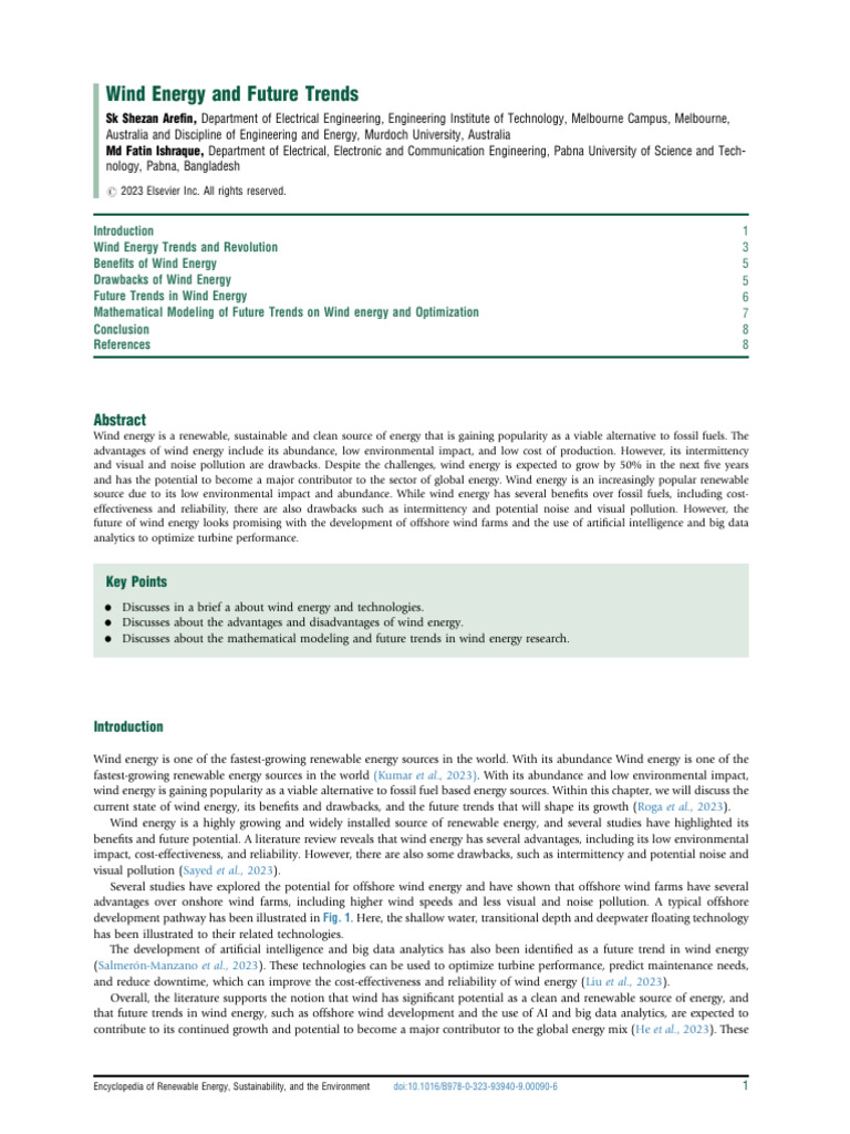 Wind Energy and Future Trends | PDF | Wind Power | Energy Development