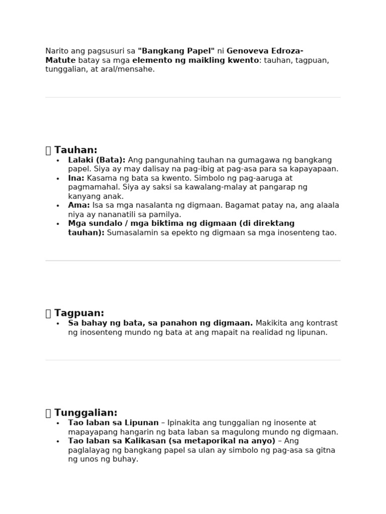 Bangkang Papel | PDF