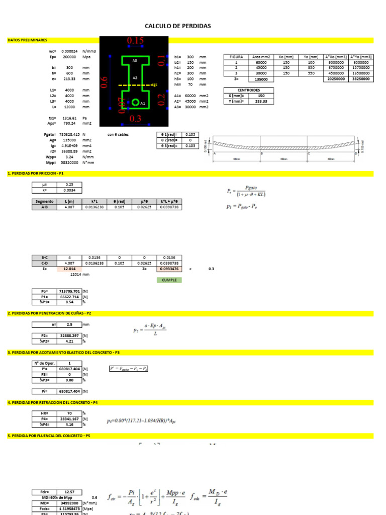 Ejercicio de Perdidas - 6 Cables | PDF