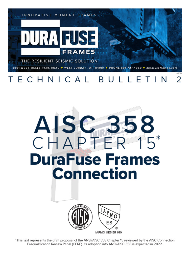 TB 2 AISC 358 Final | PDF | Screw | Strength Of Materials