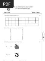 UKG Eng Question Papers | PDF | Languages | Language Arts & Discipline