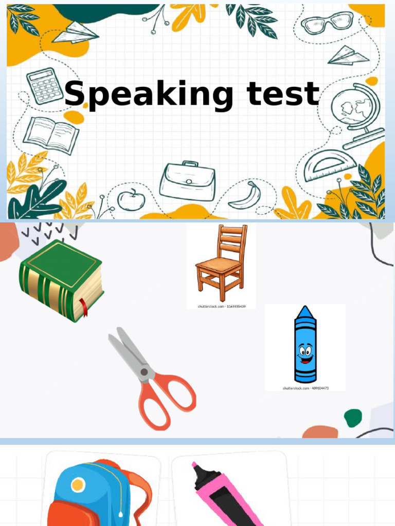 Speaking Test For 4 Years Old | PDF