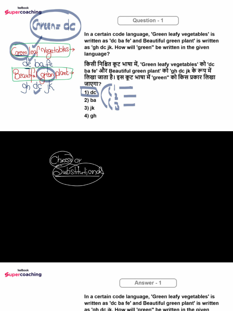 Coding Decoding - 03 - Chinese & Substitutional - 1732699522 | PDF
