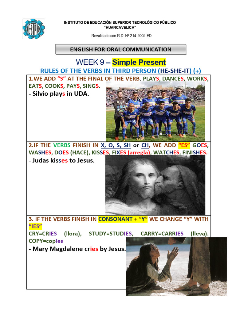 WEEK 09 Simple Present MPI JOBS - Routines 2025 | PDF