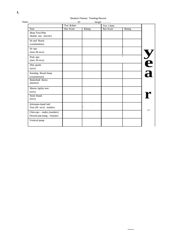 Assessment Rubric CAT 1 | PDF | Physical Exercise | Games Of Physical Skill