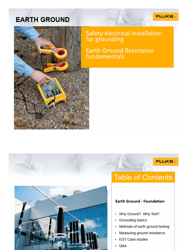 Earth Ground Testing Methods Explained | PDF | Electrical Resistivity ...