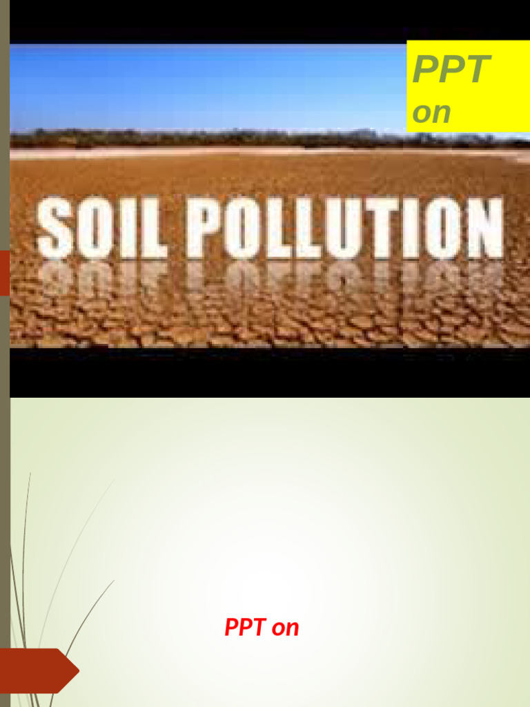 Soil Pollution | PDF