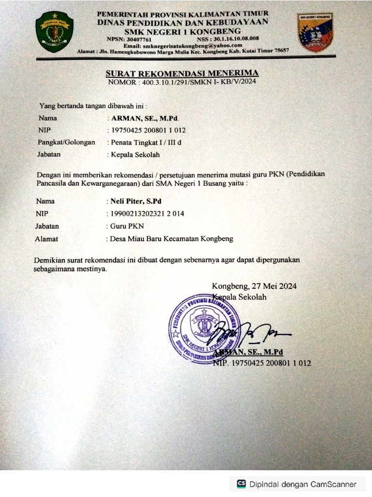 Rekom Menerima | PDF