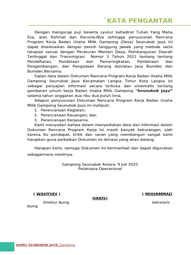 5 PROKER Seunubok Jaya 2025 | PDF