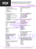 NEC License Exam Model Questions | PDF | Yield (Engineering) | Stress ...