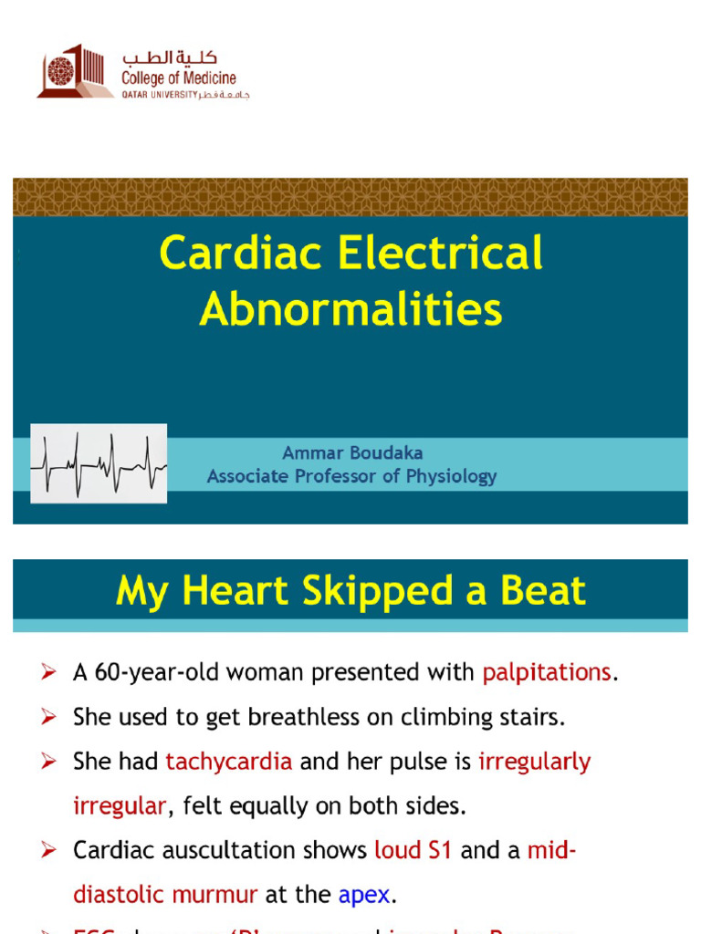 Cardiac Electrical Abnormalities | PDF | Heart | Ventricle (Heart)