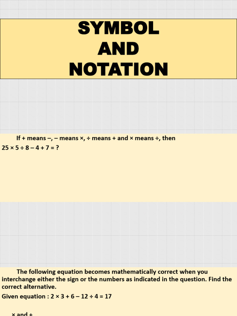 Symbol and Notation | PDF