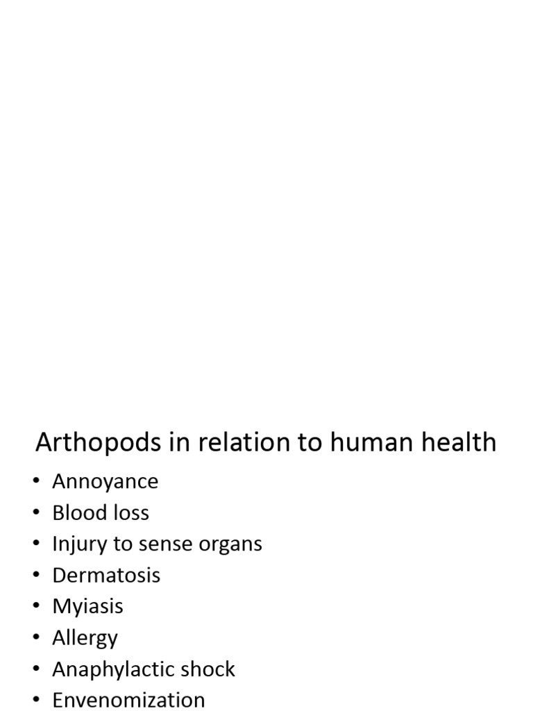 Arthropods and Human Health Risks | PDF