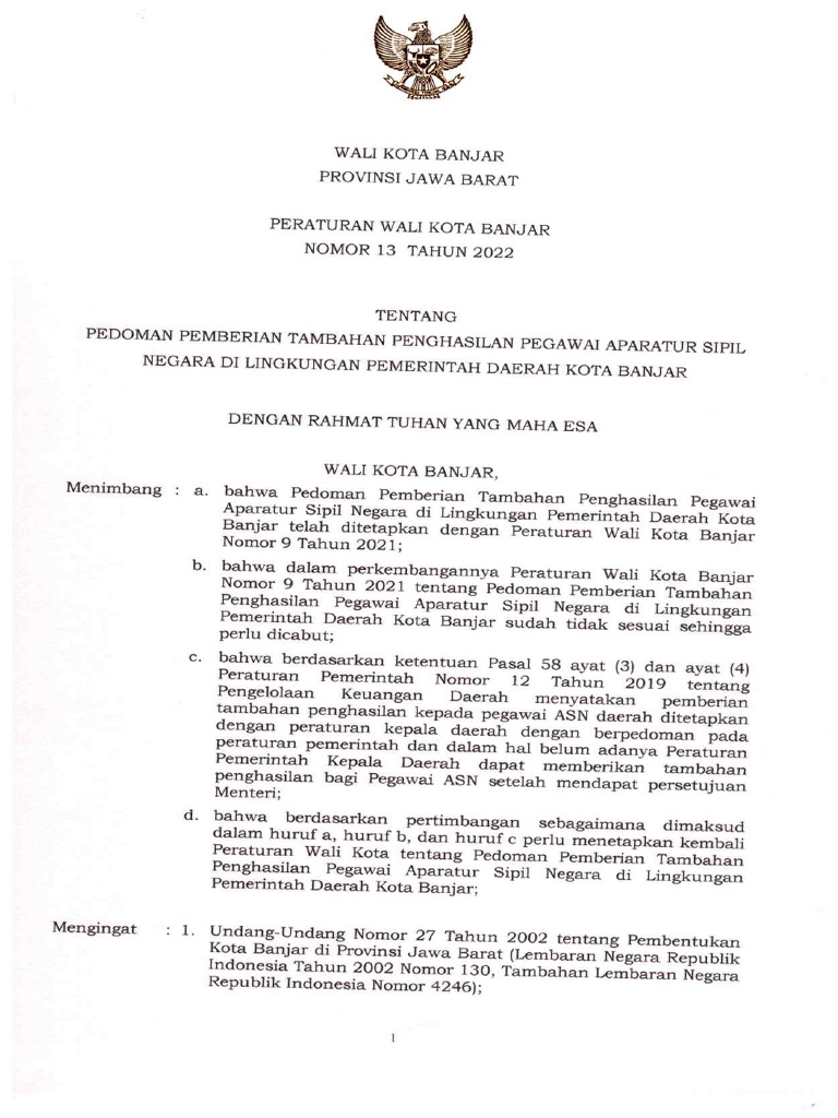 Perwal Tpp2022 Cap Basah | PDF