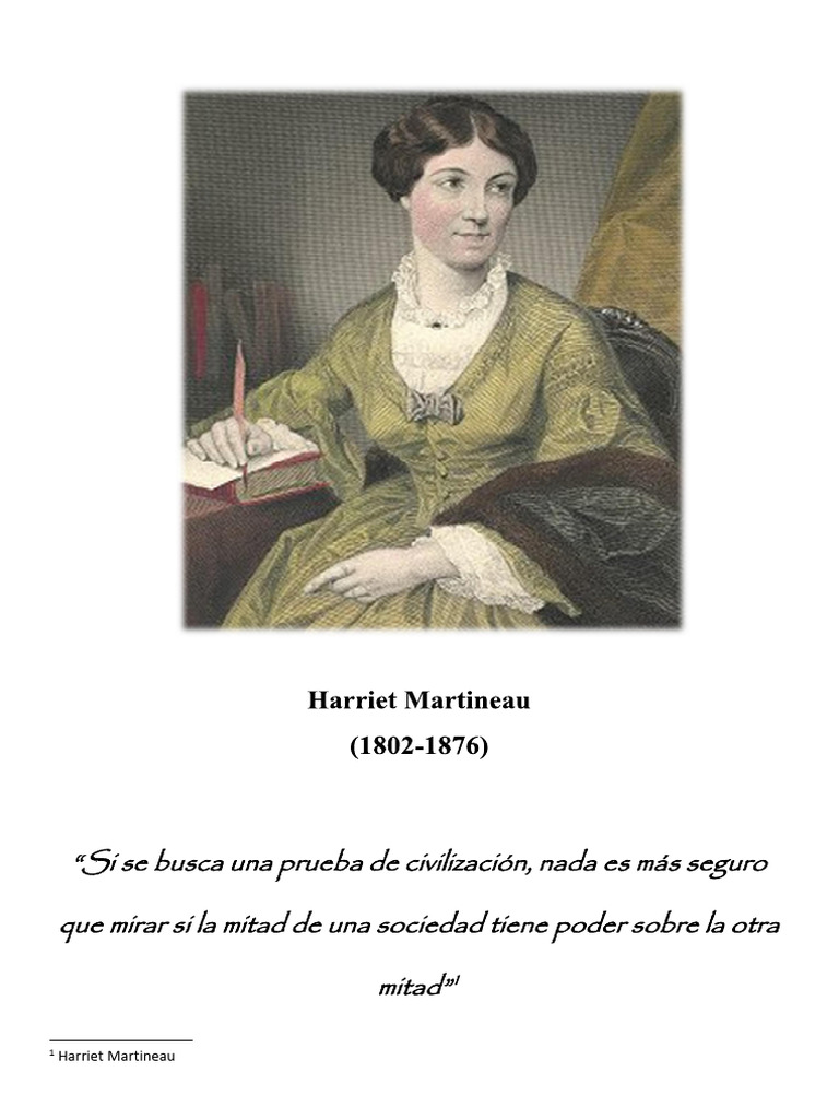 Harriet Martineau - Biografía | PDF