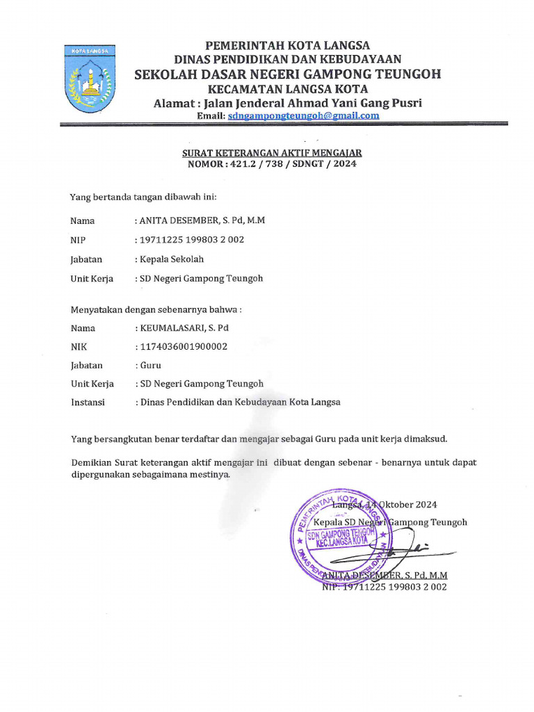 Suket Aktif Mengajar | PDF